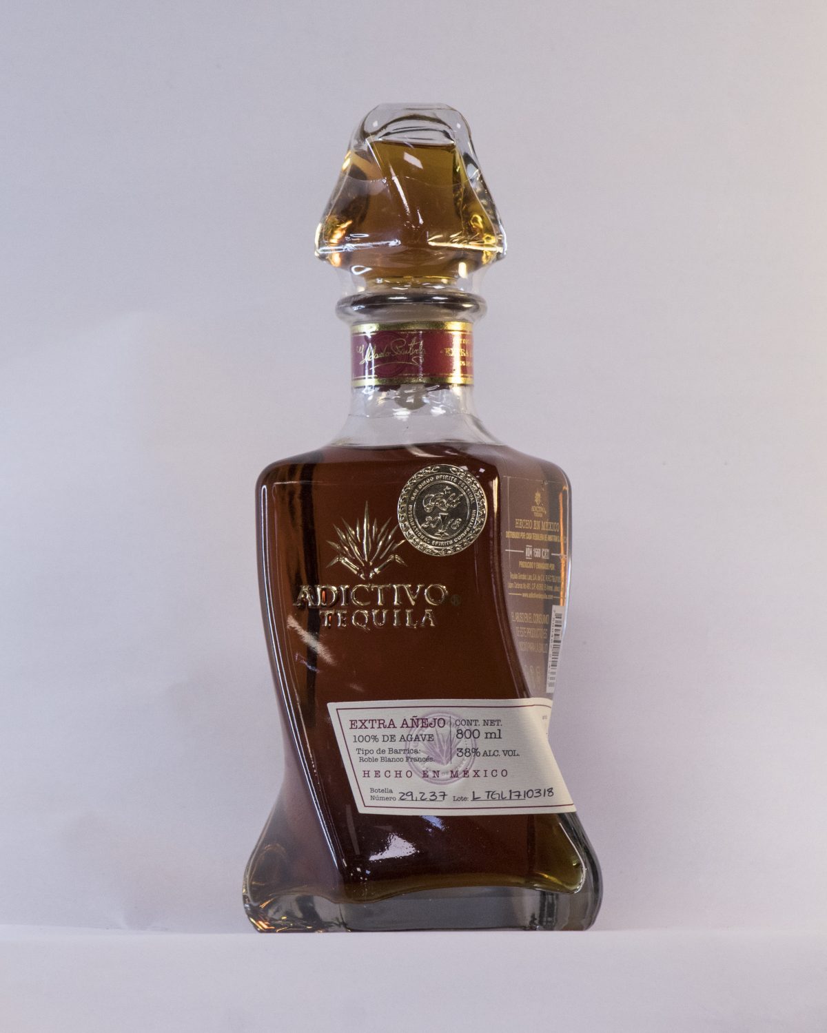 TEQUILA ADICTIVO EXTRA A?EJO 800 ML