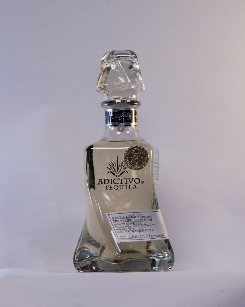 TEQUILA ADICTIVO EXTRA A?EJO CRISTALINO 800 ML